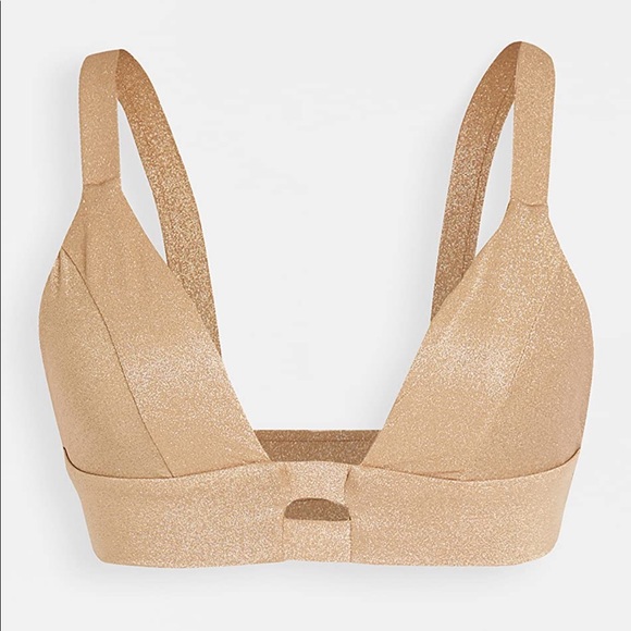 Swim | Vitamin A Neutra Bralette Golden Glow Metallic | Poshmark